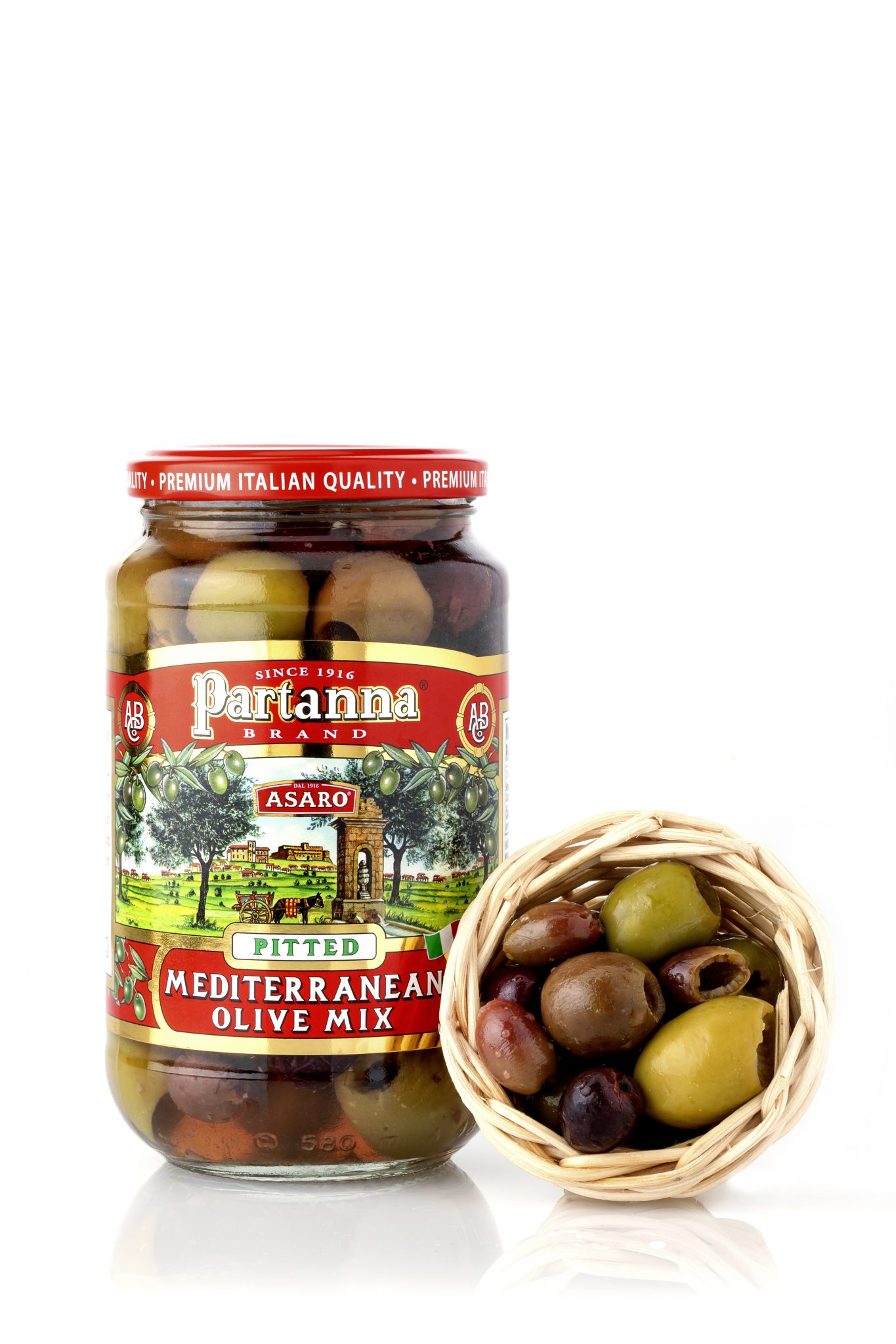Partanna, Mediterranean Pitted Olive Mix - 9oz (260g)