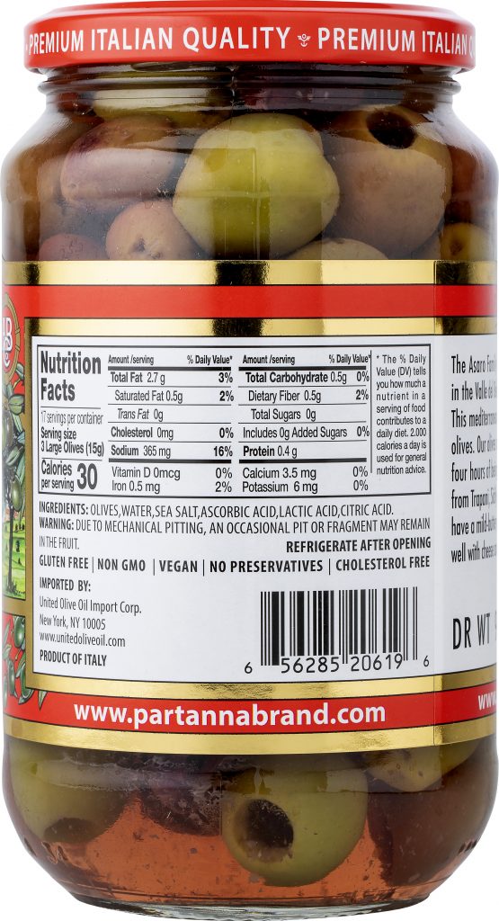 Partanna, Mediterranean Pitted Olive Mix - 9oz (260g)